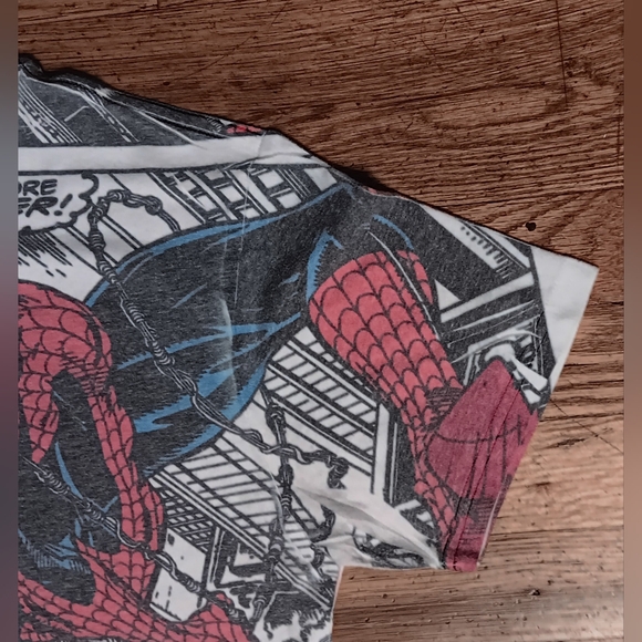 Marvel | Shirts | Spiderman Shirt Movie Cartoon Tv Marvel All Over ...